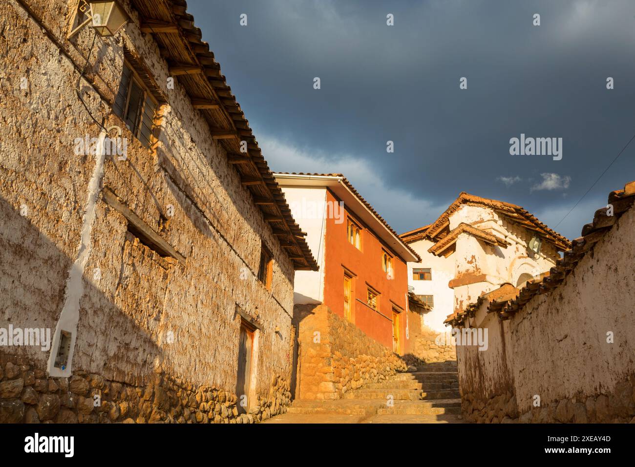 Picturesque villages with colonial architecture in Peru Stock Photo - Alamy