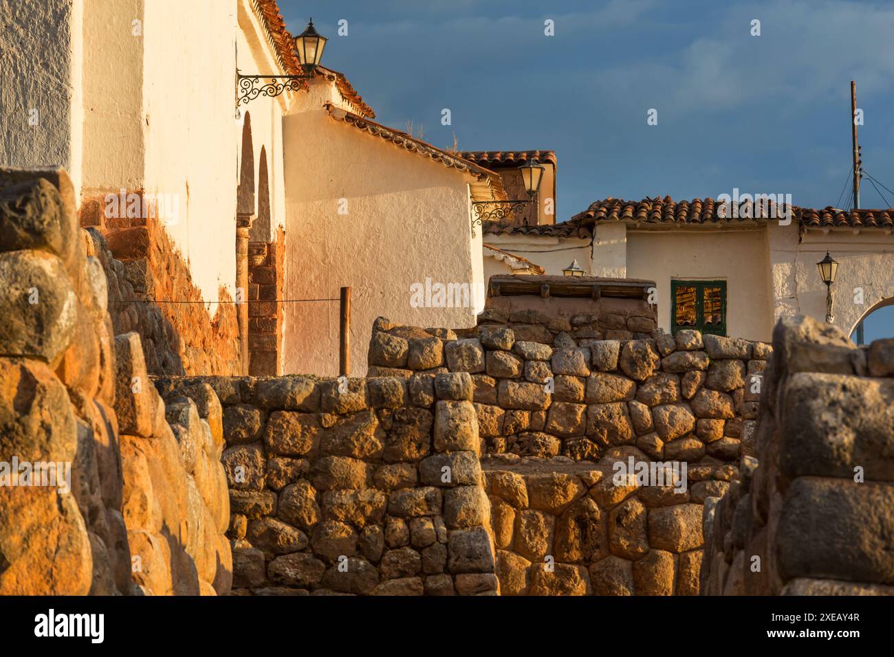 Picturesque villages with colonial architecture in Peru Stock Photo - Alamy