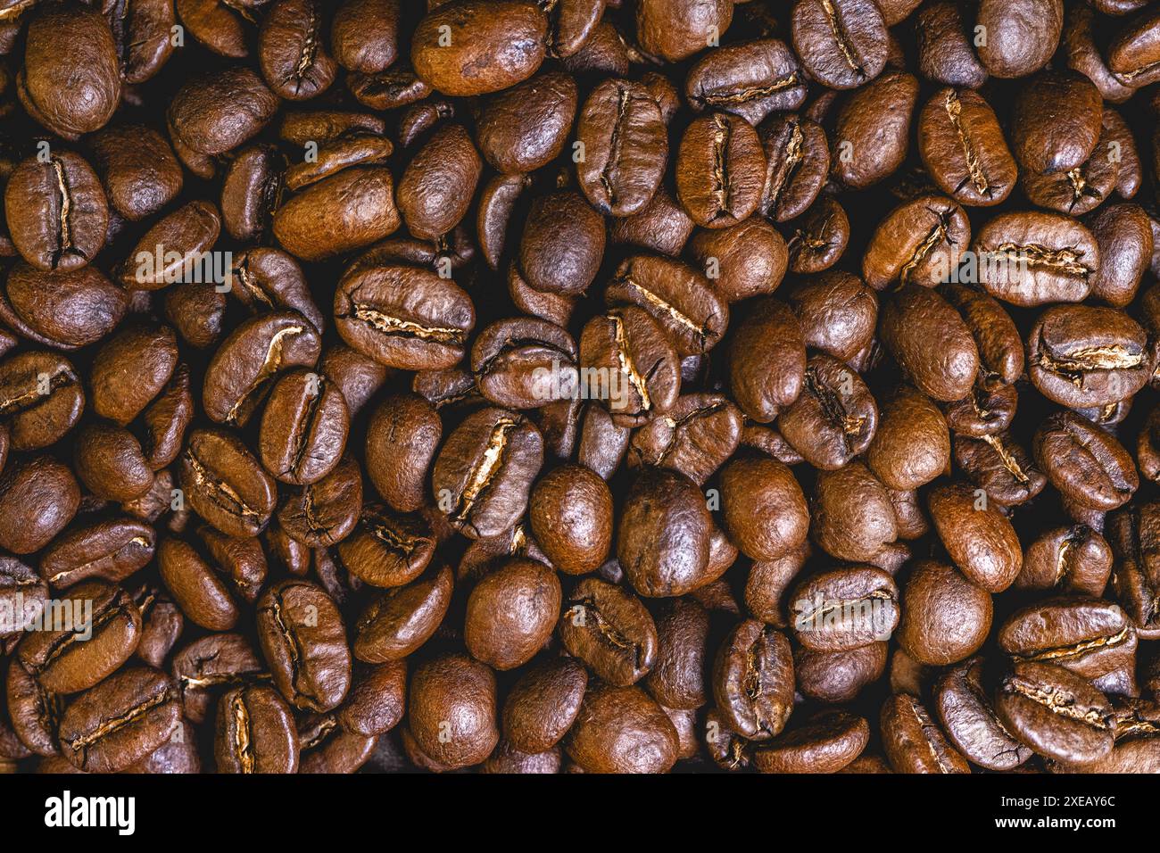 Background from coffee beans from above Stock Photo - Alamy