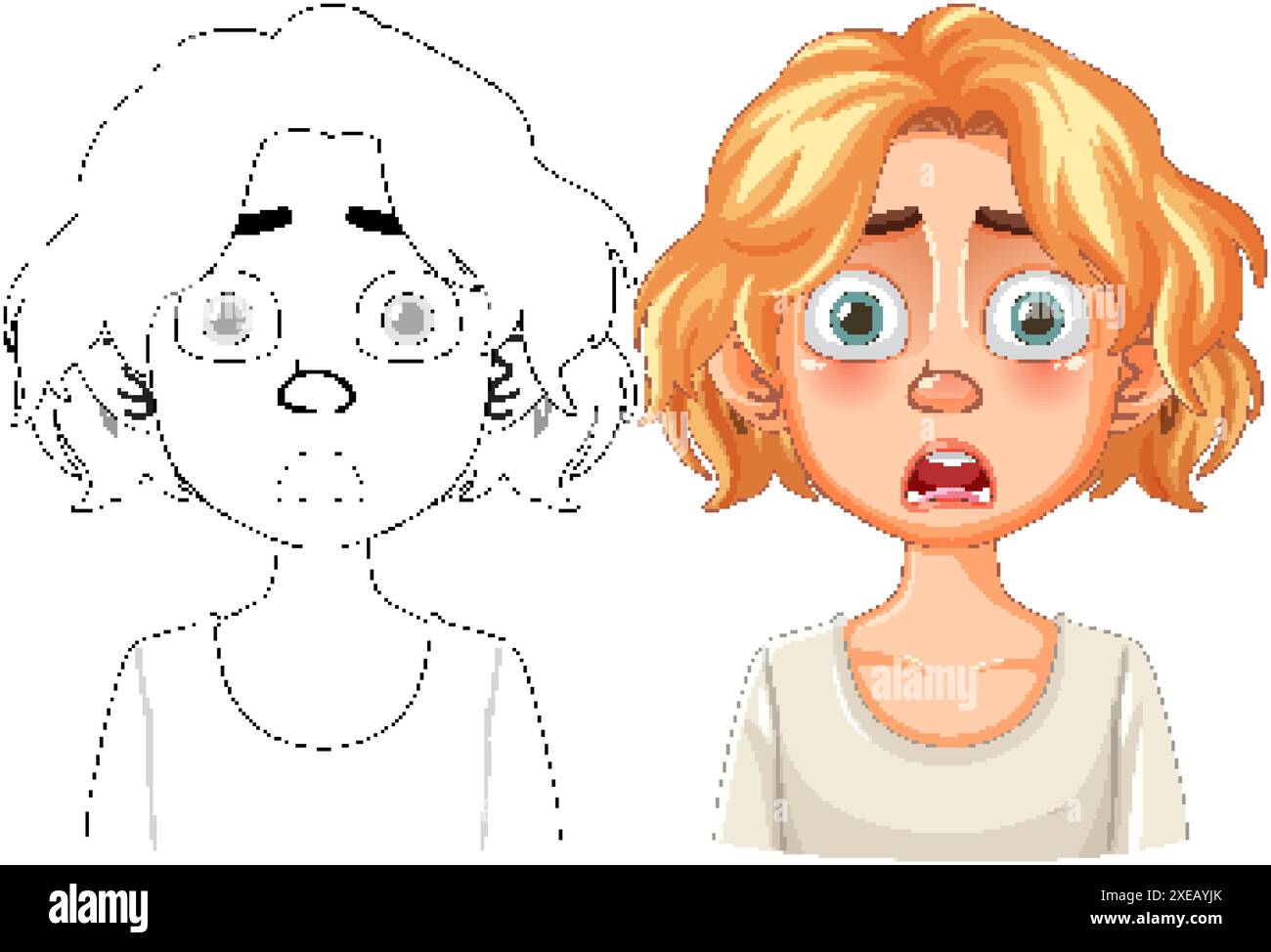 Character with a shocked facial expression Stock Vector Image & Art - Alamy