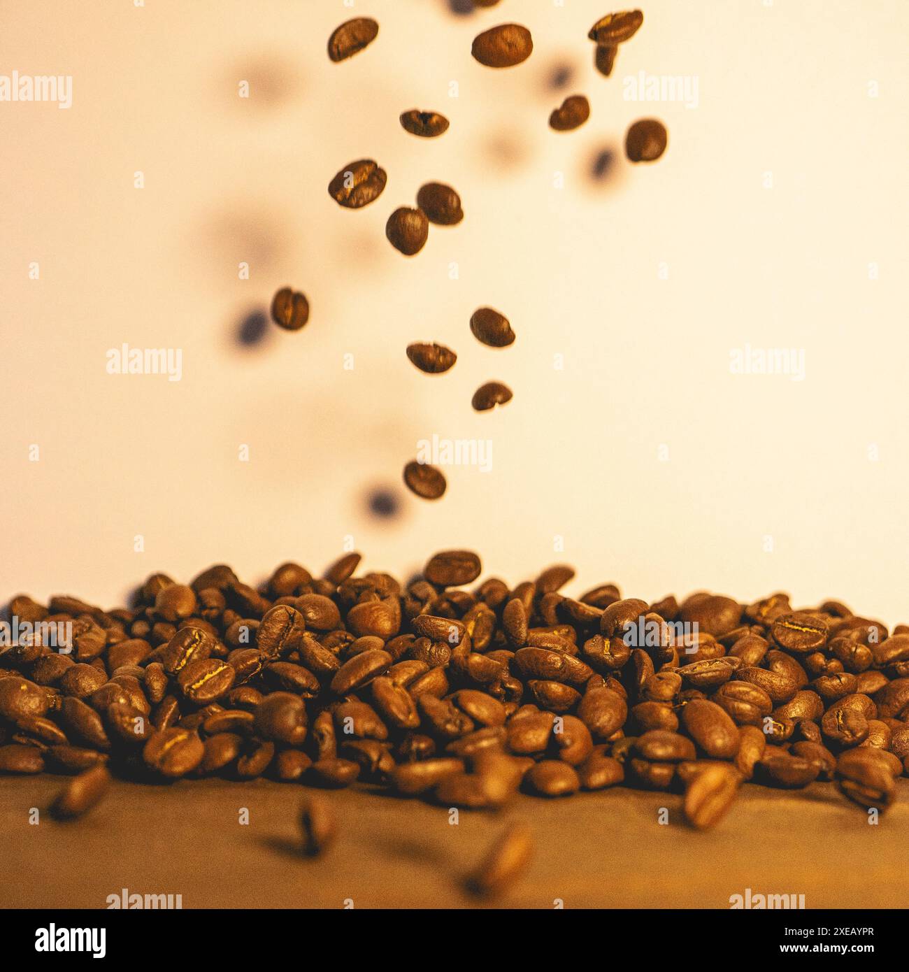 Many flying espresso coffee hi-res stock photography and images - Alamy