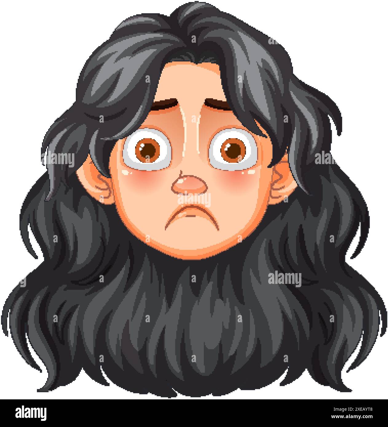 Anxious Expression Cartoon