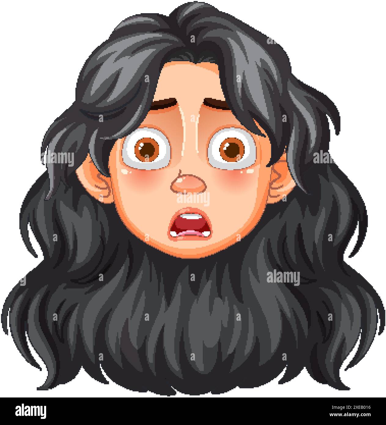 Character with shocked and wide-eyed expression Stock Vector Image & Art - Alamy
