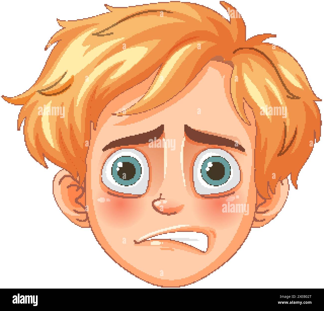 Illustration of a boy looking worried Stock Vector Image & Art - Alamy