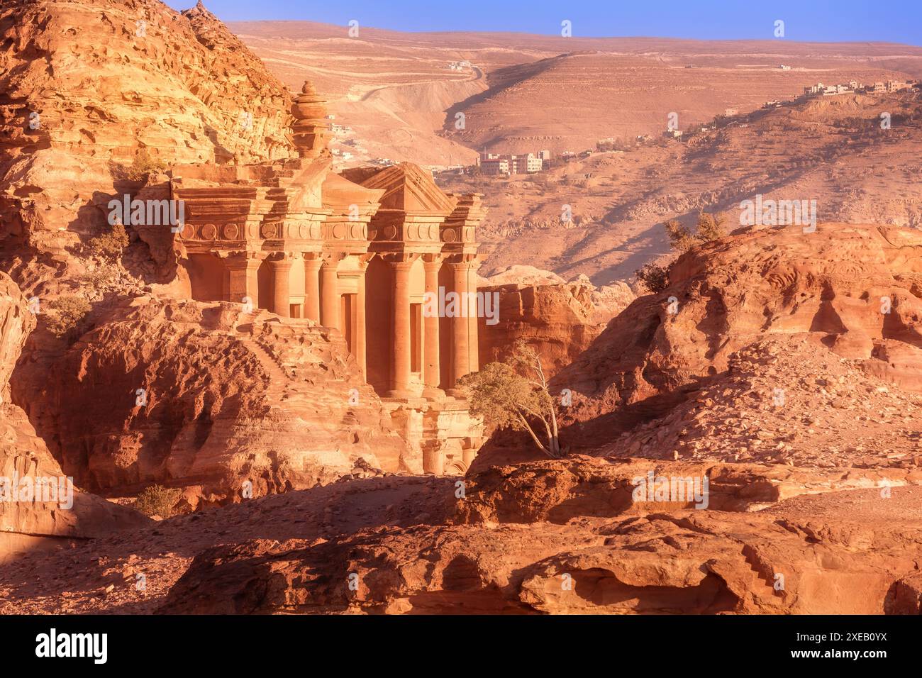 Ad Deir Monastery, Petra, Jordan at sunset Stock Photo - Alamy