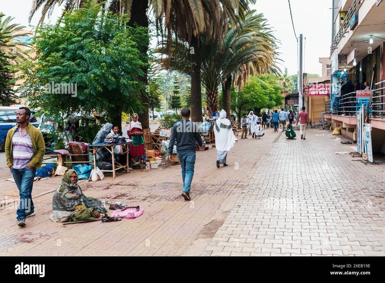 Begging people on the street during Easter holiday, Bahir Dar, Etiopia ...