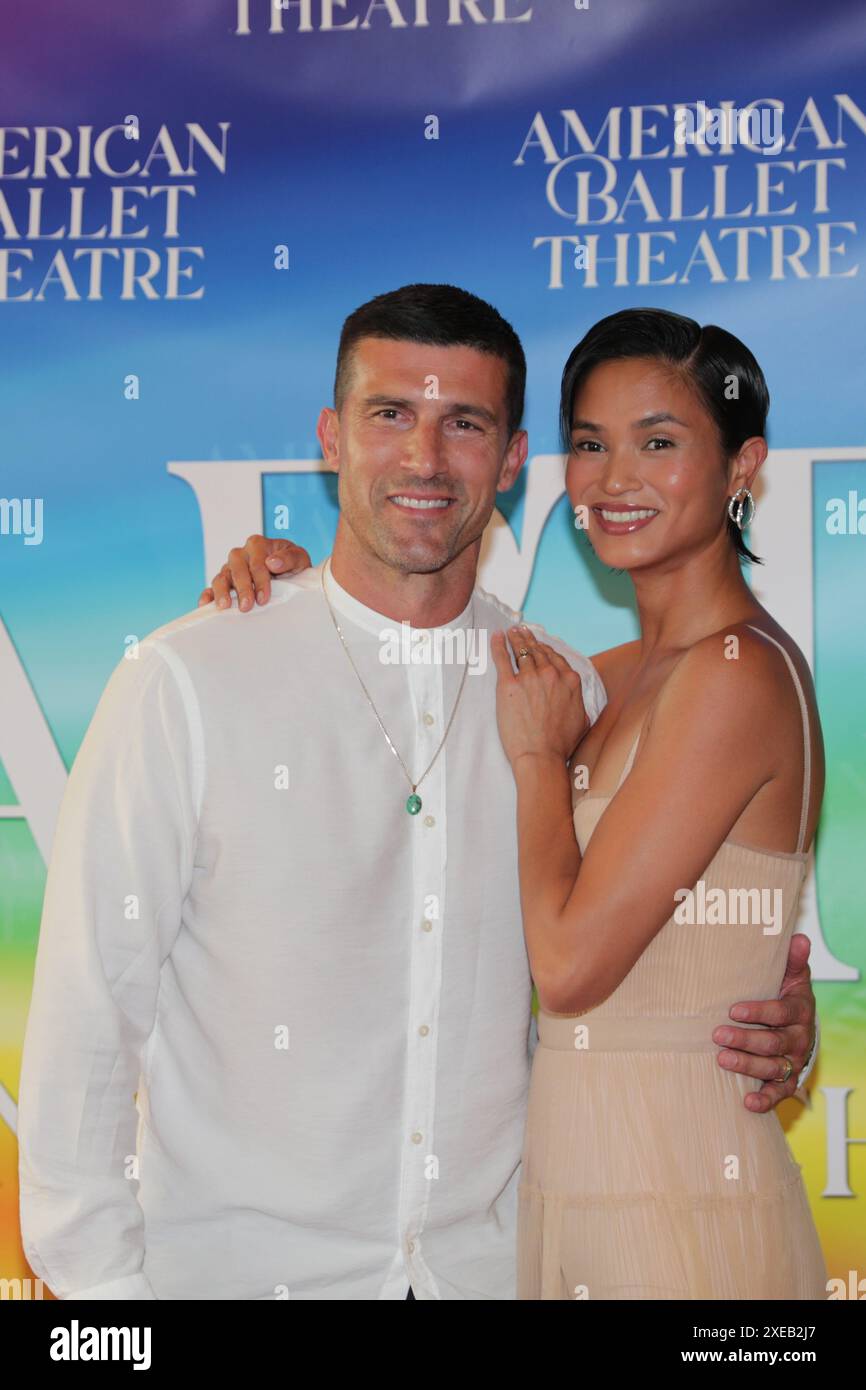 New York, USA, June 25, 2024 - Russ Theriot and Sharina Gutierrez ...