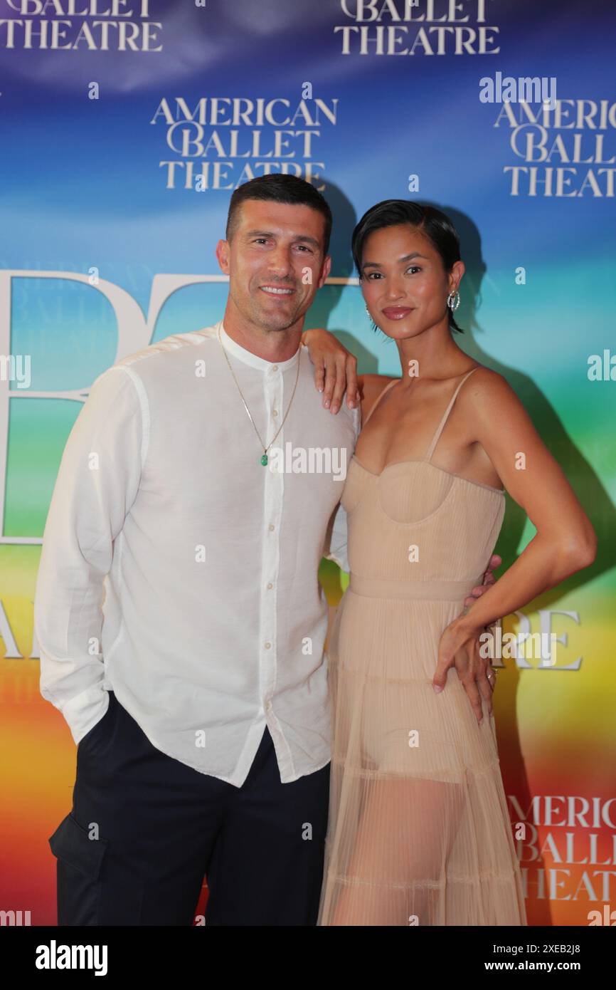 New York, USA, June 25, 2024 - Russ Theriot and Sharina Gutierrez ...