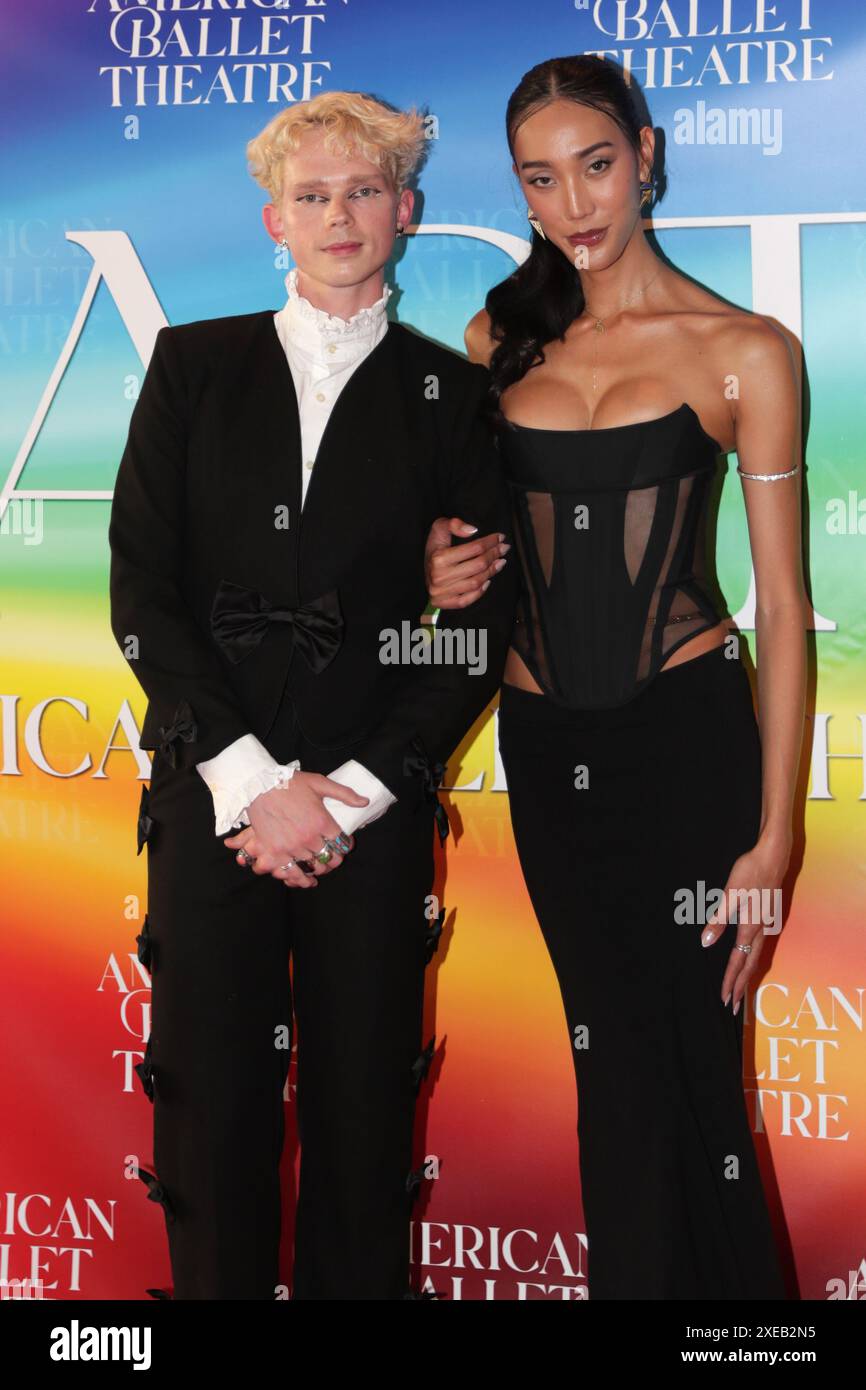 New York, USA, June 25, 2024 - (L-R) Connor Holloway and Dominique ...