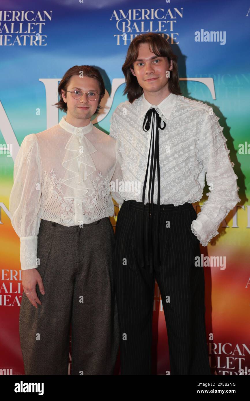 New York, USA, June 25, 2024 - (L-R) Tanner Richie and Fletcher Kasell ...