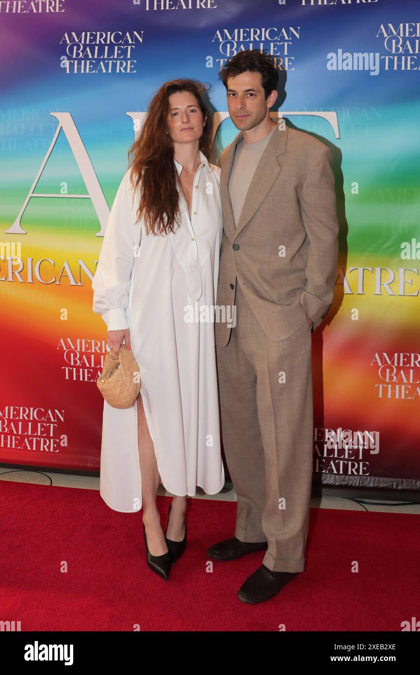 New York, USA, June 25, 2024 - (L-R) Grace Gummer and Mark Ronson ...