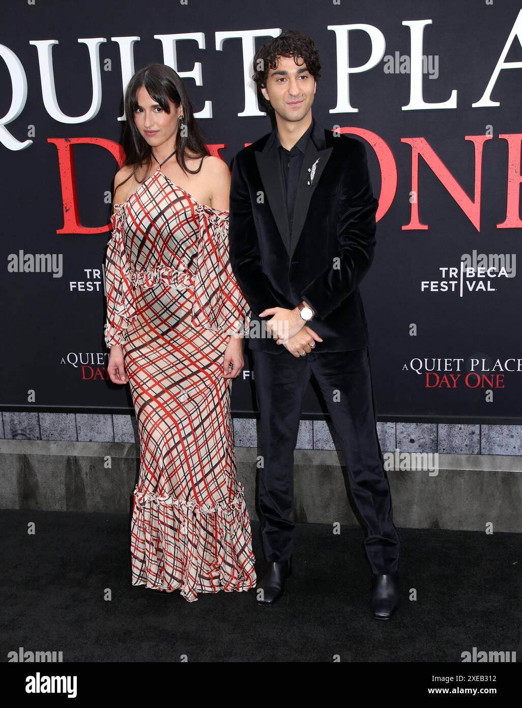 New York City, USA. 26th June, 2024. Rozzi Crane and Alex Wolff ...