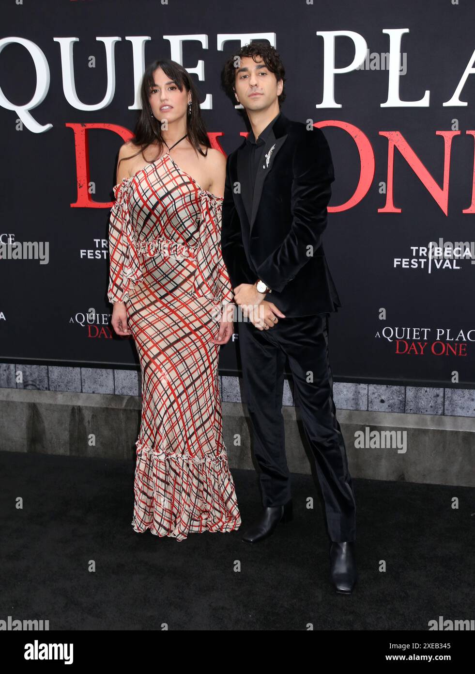 New York City, USA. 26th June, 2024. Rozzi Crane and Alex Wolff ...