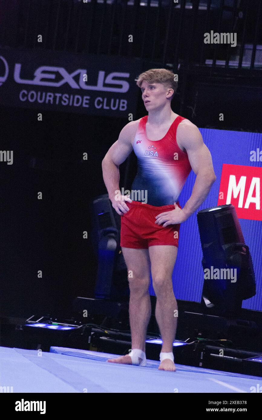 Minneapolis, Mn, USA. 25th June, 2024. SHANE WISKUS - EVO Gymnastics ...