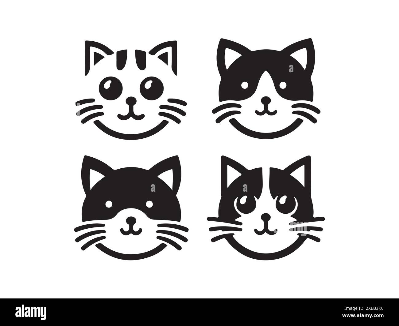 Cat logo illustrator hi-res stock photography and images - Alamy