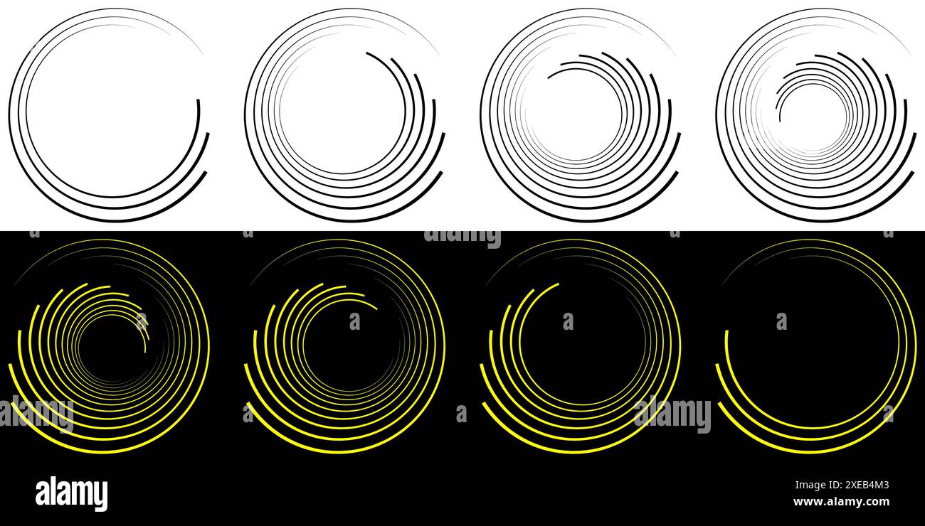 Dynamic transition illusion lines in a circle Stock Vector Image & Art ...