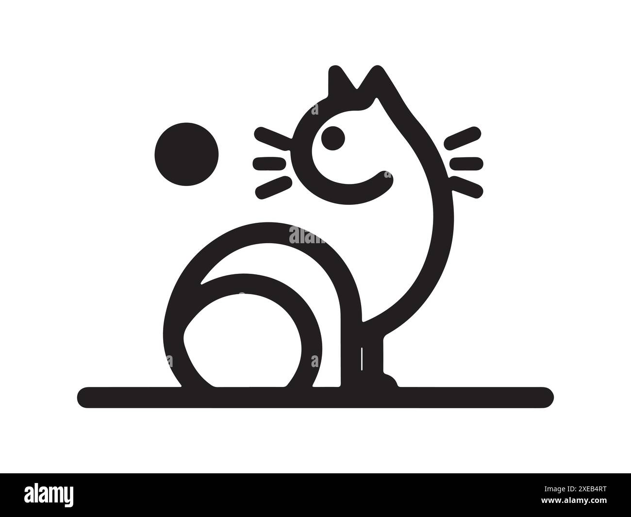 Minimal Thin Line Cat logo icon symbol vector template Stock Vector ... Minimal Thin Line Cat logo icon symbol vector template Stock Vector ...