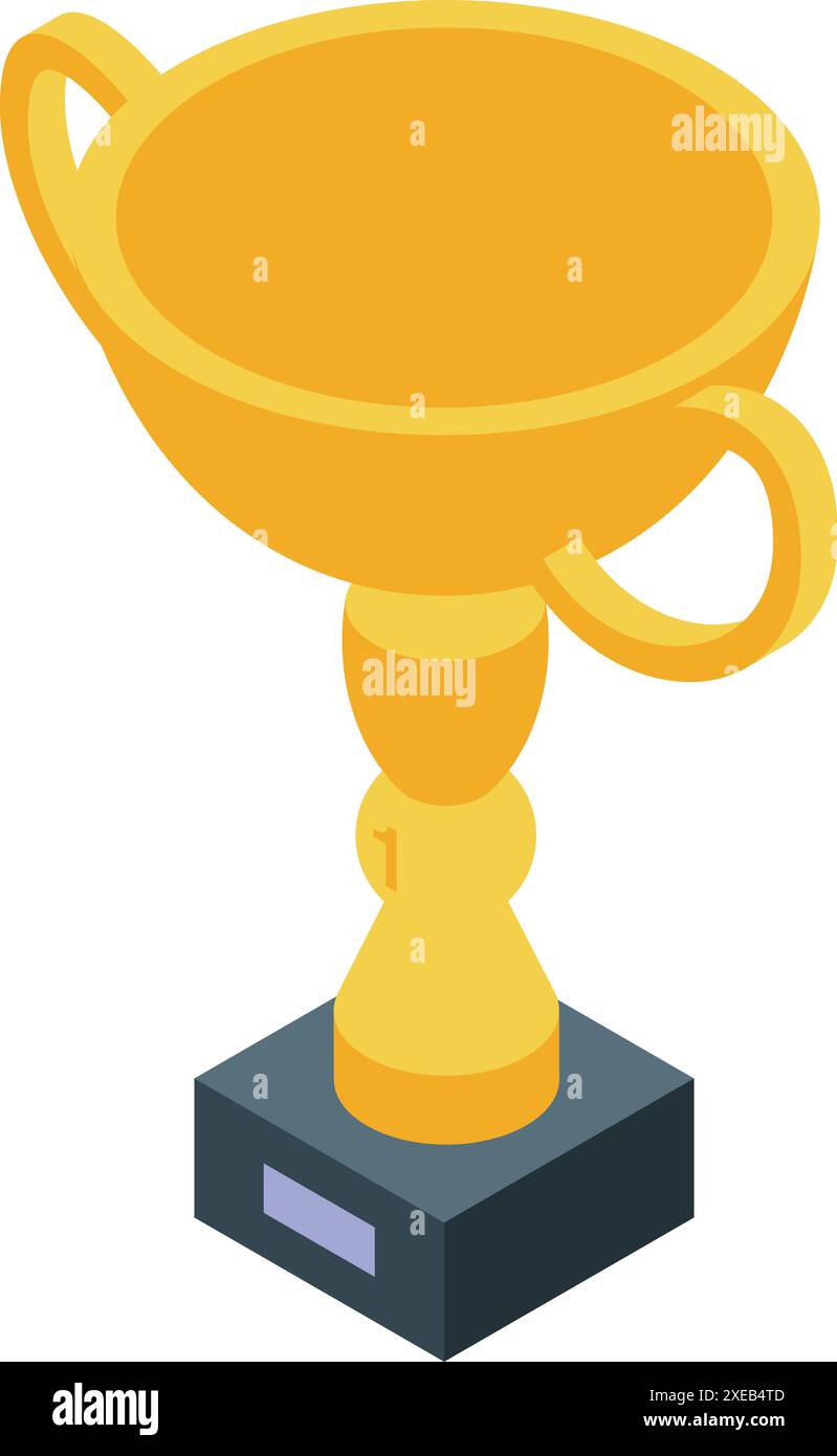 Golden trophy standing on a pedestal, representing the ultimate ...