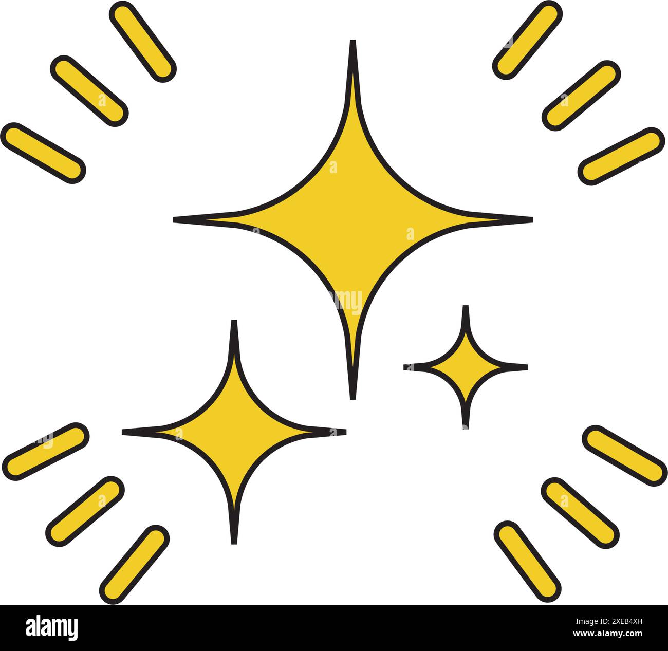 Emphasized glitter icons. sparkle. vector Stock Vector Image & Art - Alamy