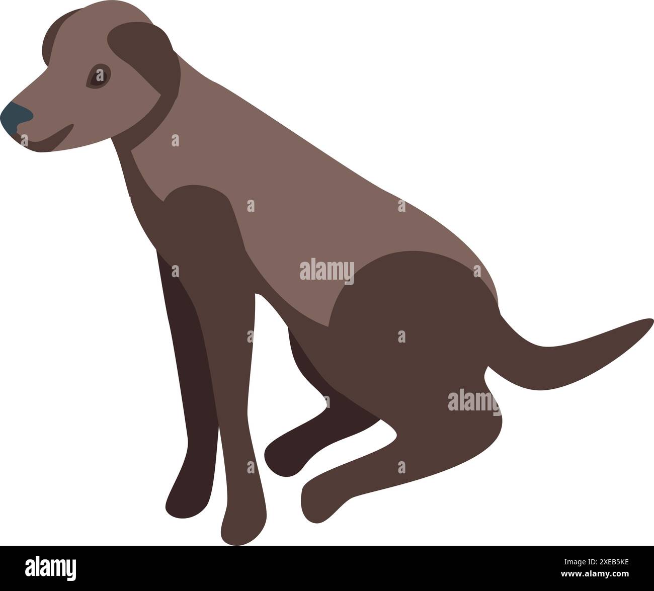 Labrador side view Stock Vector Images - Alamy