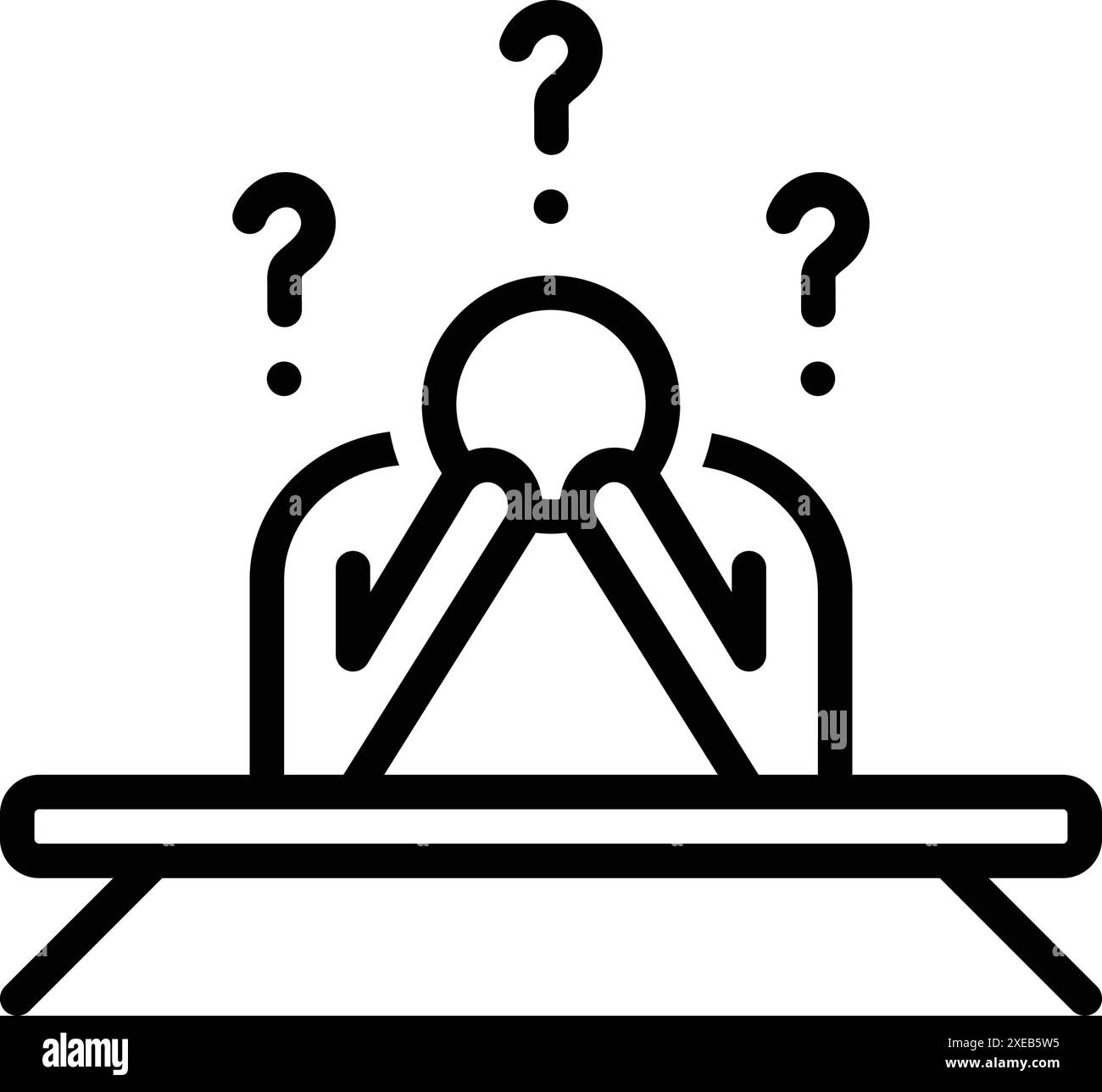 Trouble dilemma Stock Vector Images - Alamy