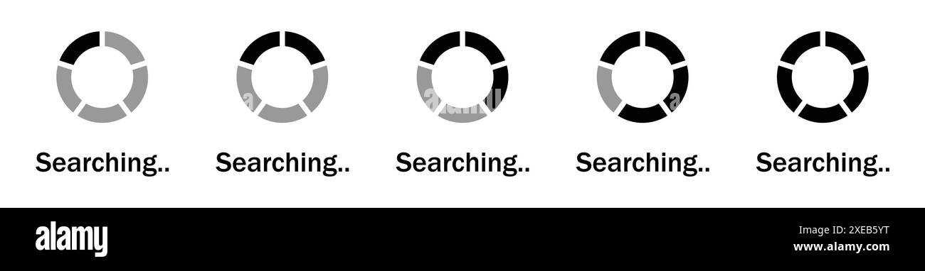 Searching icon set. Set of search vector icon with different style ...