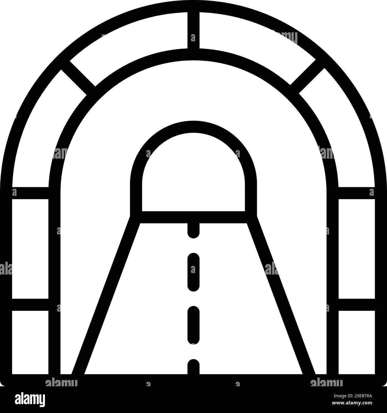 Icon tunnel underpass Stock Vector Images - Alamy