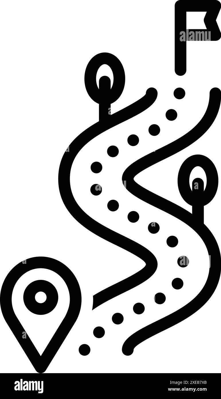 Trail pathway Cut Out Stock Images & Pictures - Alamy