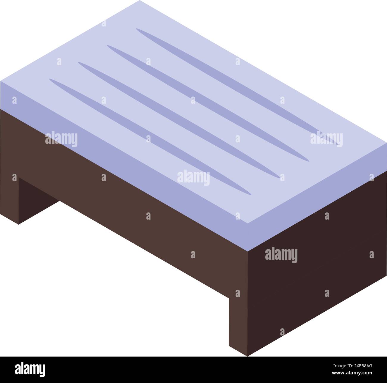 Simple wooden bench standing Stock Vector Images - Alamy