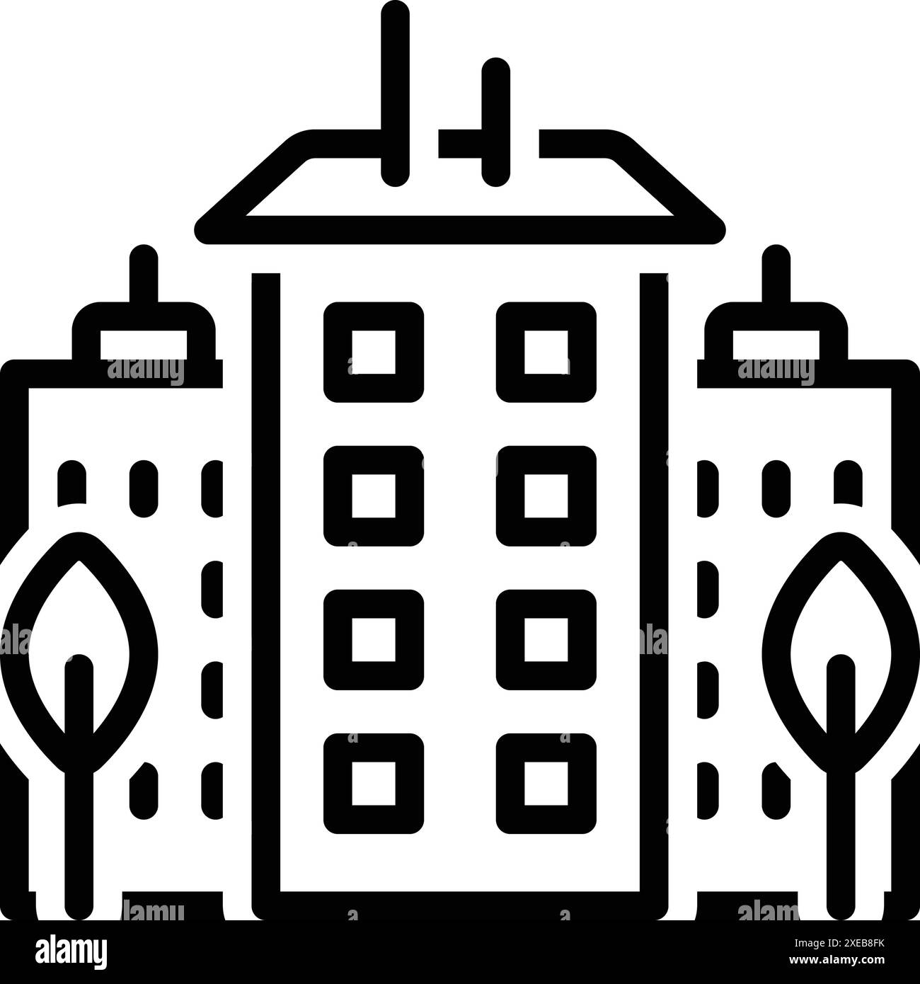 Downtown midtown center Stock Vector Images - Alamy