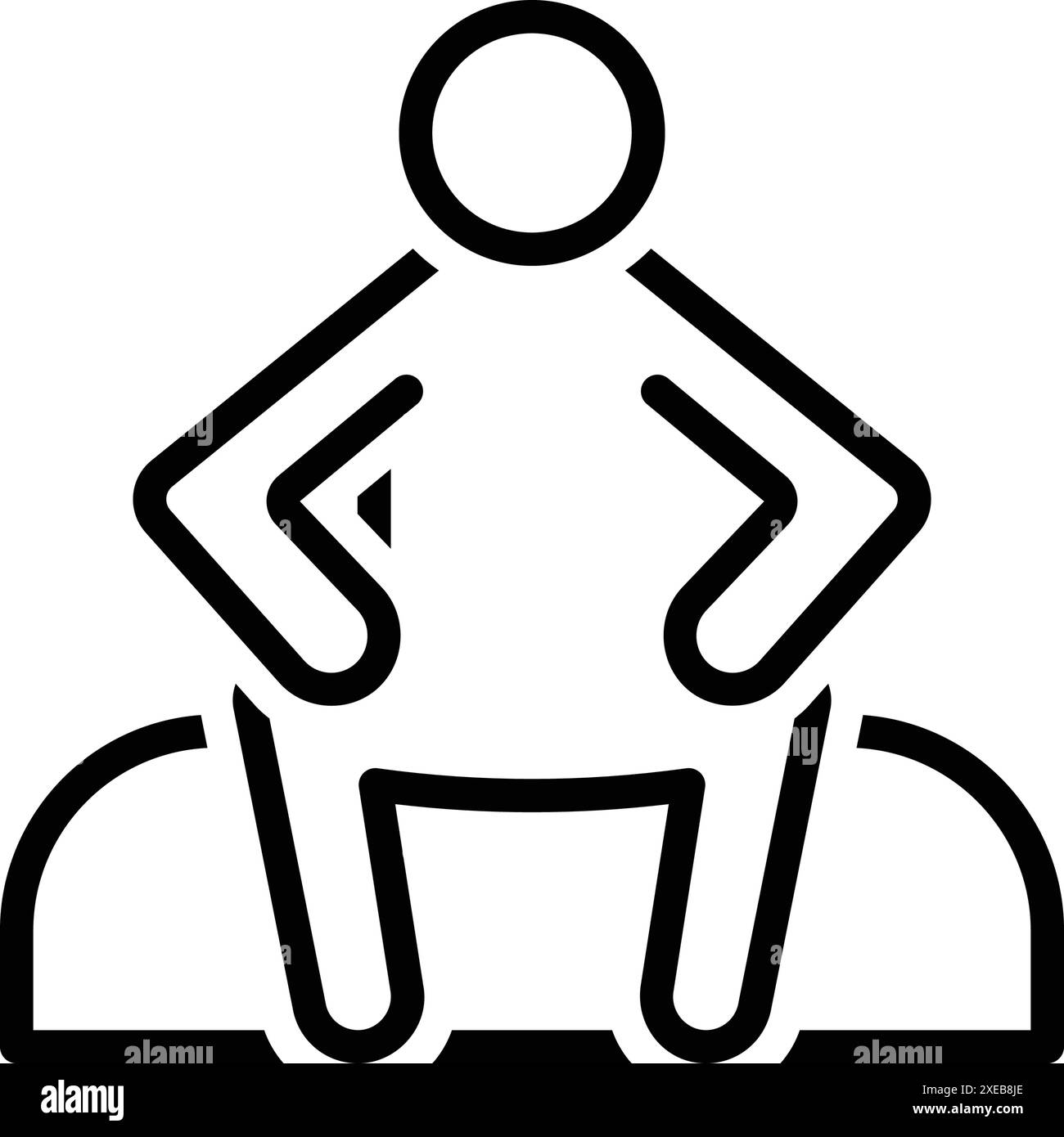 Sitting down icon vector vectors hi-res stock photography and images ...