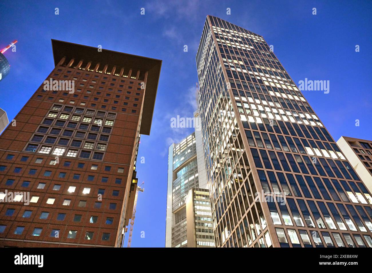 High-rise buildings in Frankfurt Stock Photo - Alamy