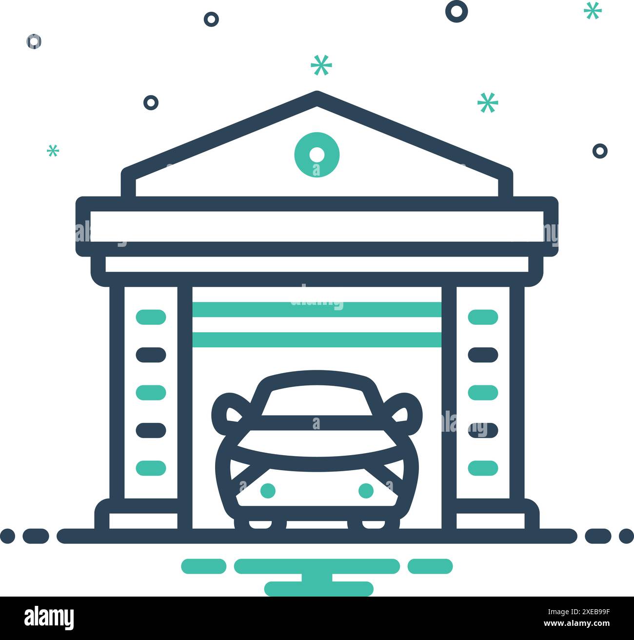 Icon for garage, car port Stock Vector Image & Art - Alamy