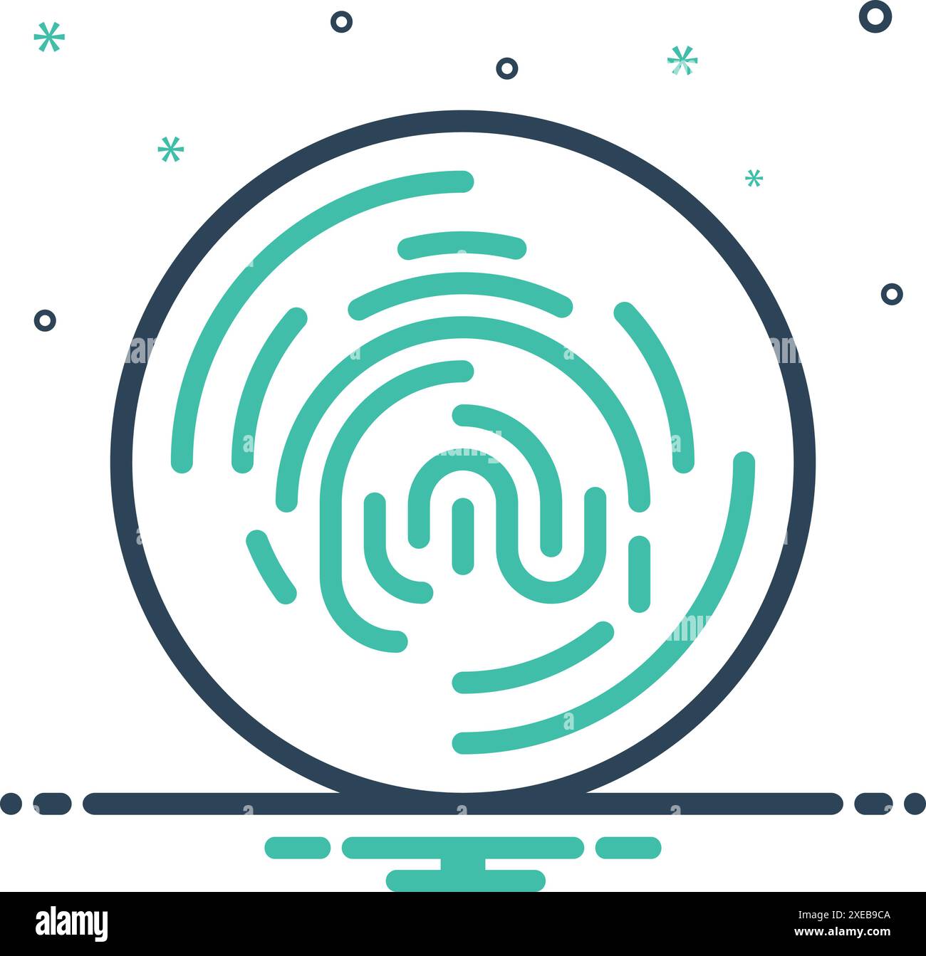 Icon for fingerprint, dactylogram Stock Vector Image & Art - Alamy