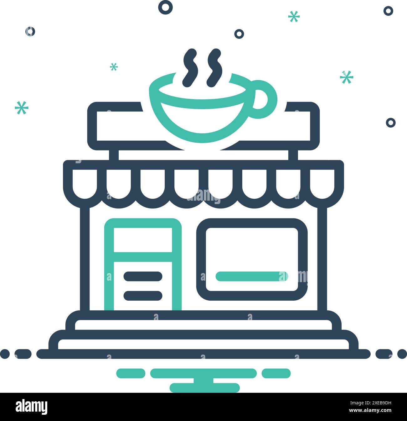 Coffee outlet Stock Vector Images - Alamy