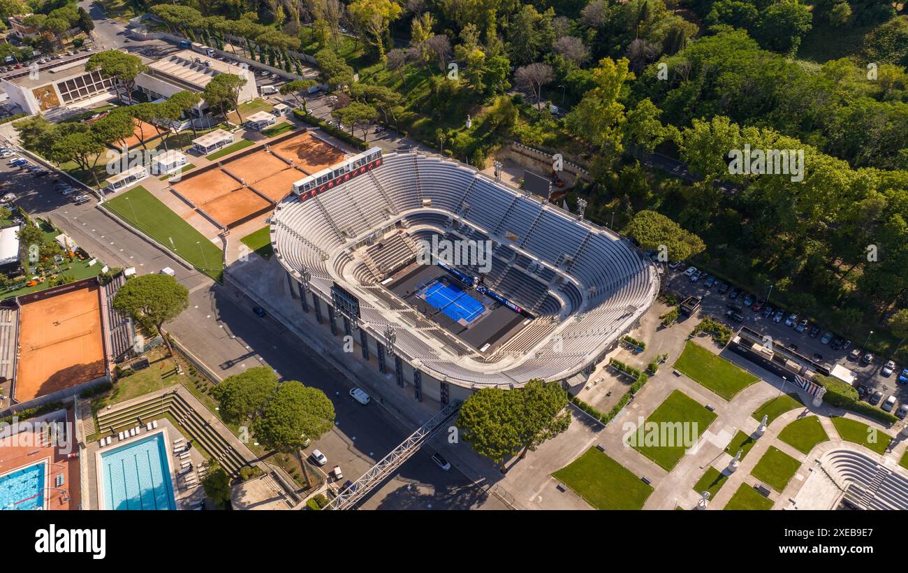 Aerial View of Central Stadium Of Tennisat Foro Italico Sports Complex ...