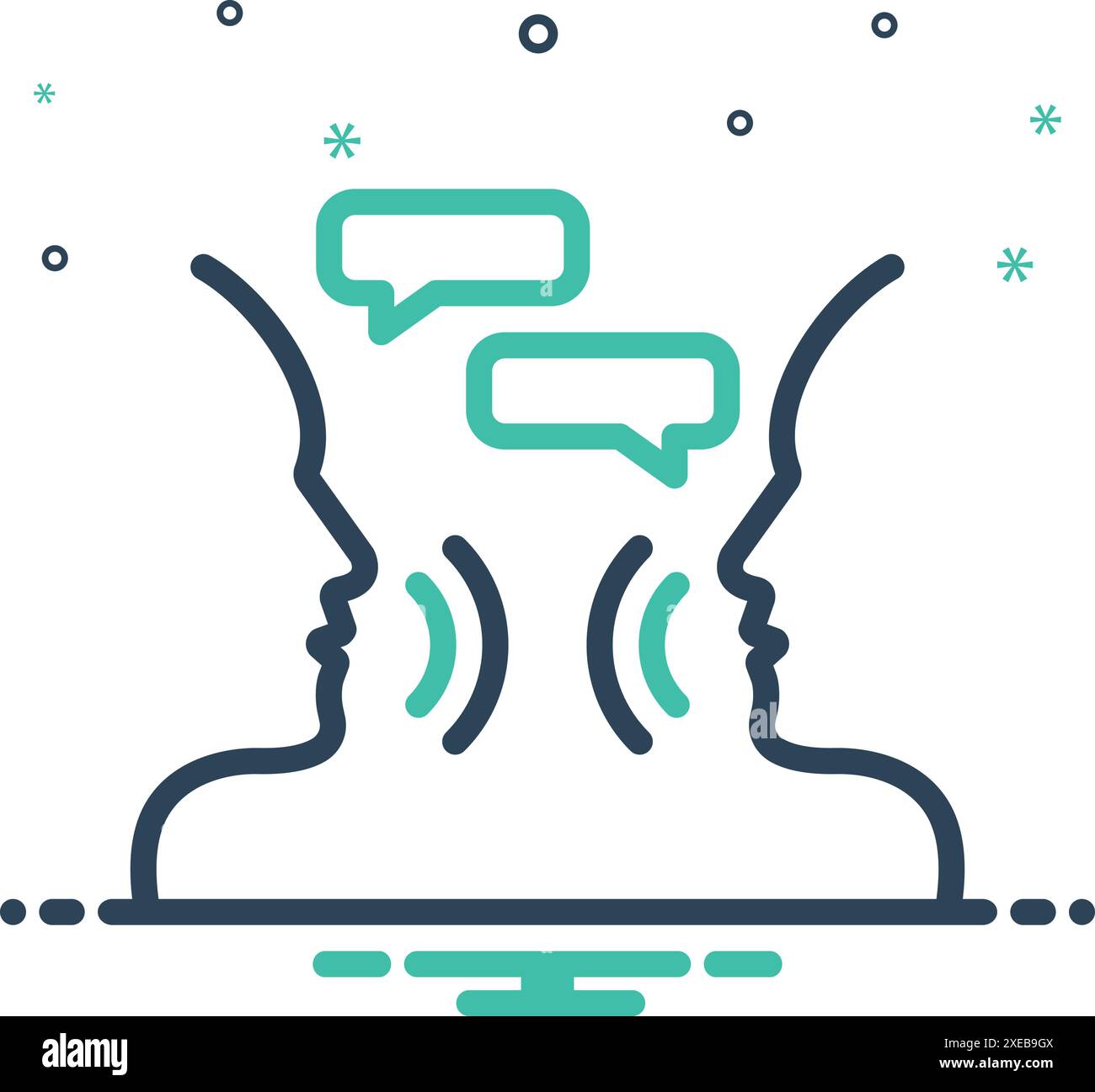 Icon communicate speaking hi-res stock photography and images - Alamy