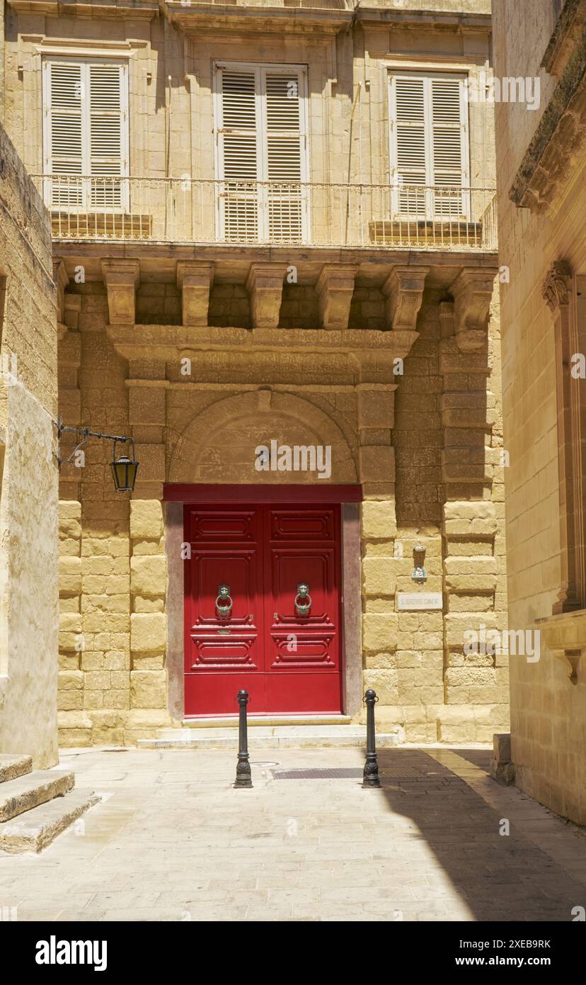 The view of of St. Dorothy's Convent. Mdina. Malta Stock Photo - Alamy