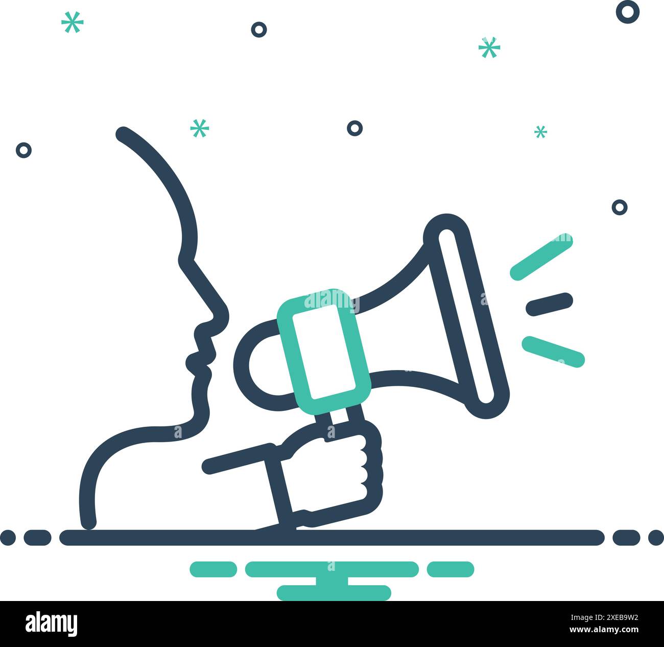 Icon declare announce Stock Vector Images - Alamy