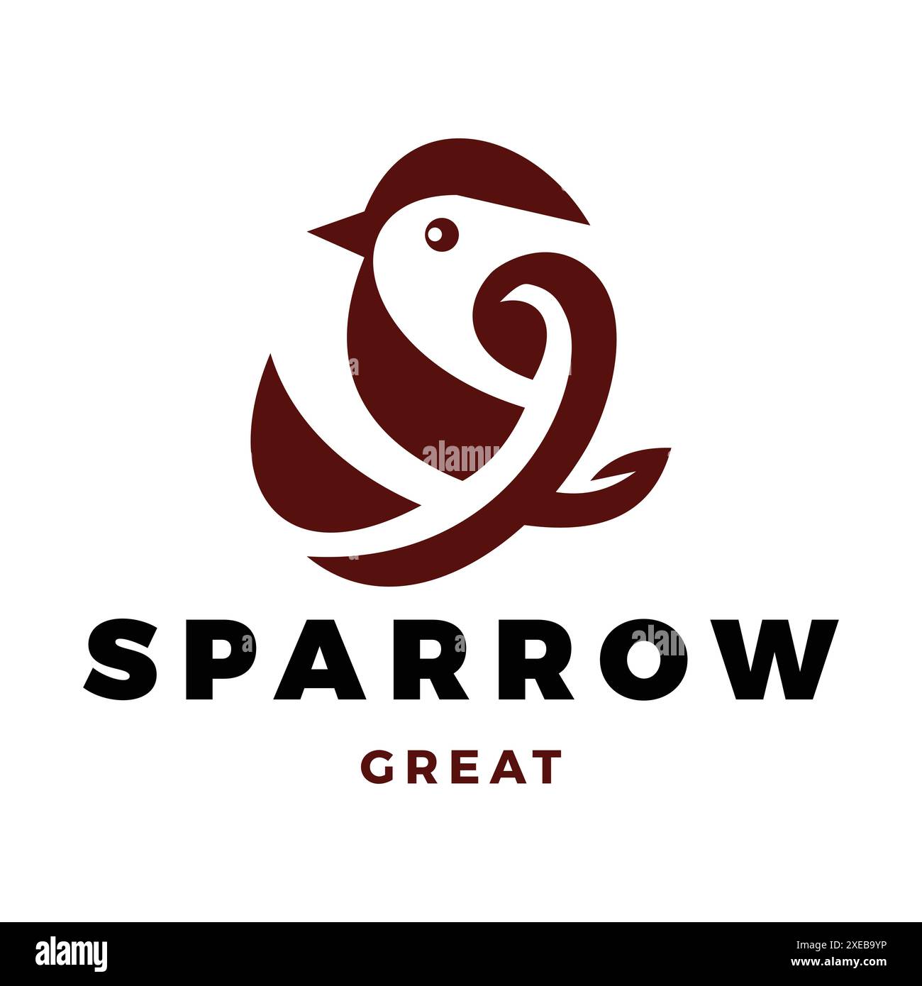 Flying sparrow logo hi-res stock photography and images - Alamy