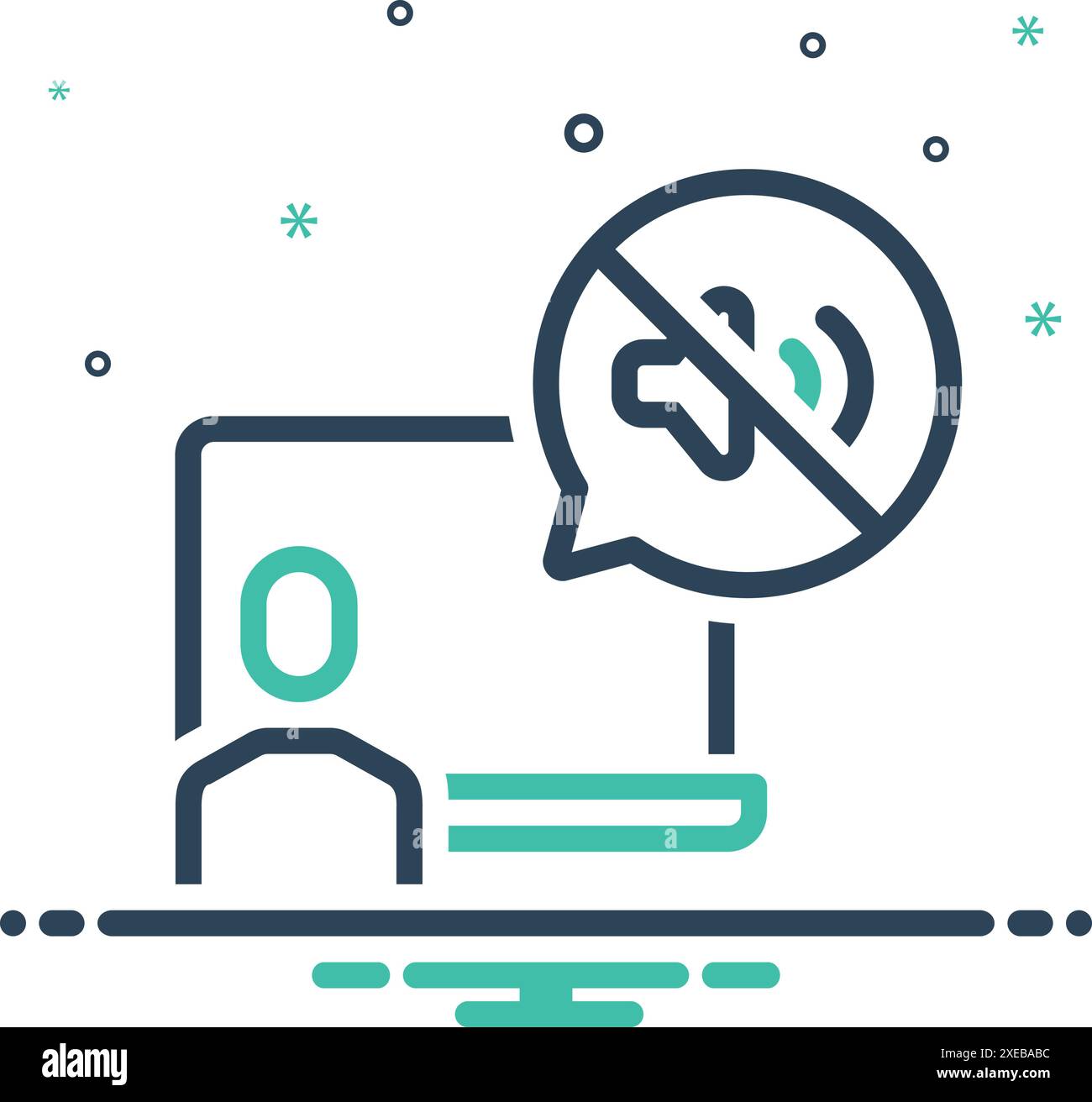 Icon for avoid distraction, avoid Stock Vector Image & Art - Alamy