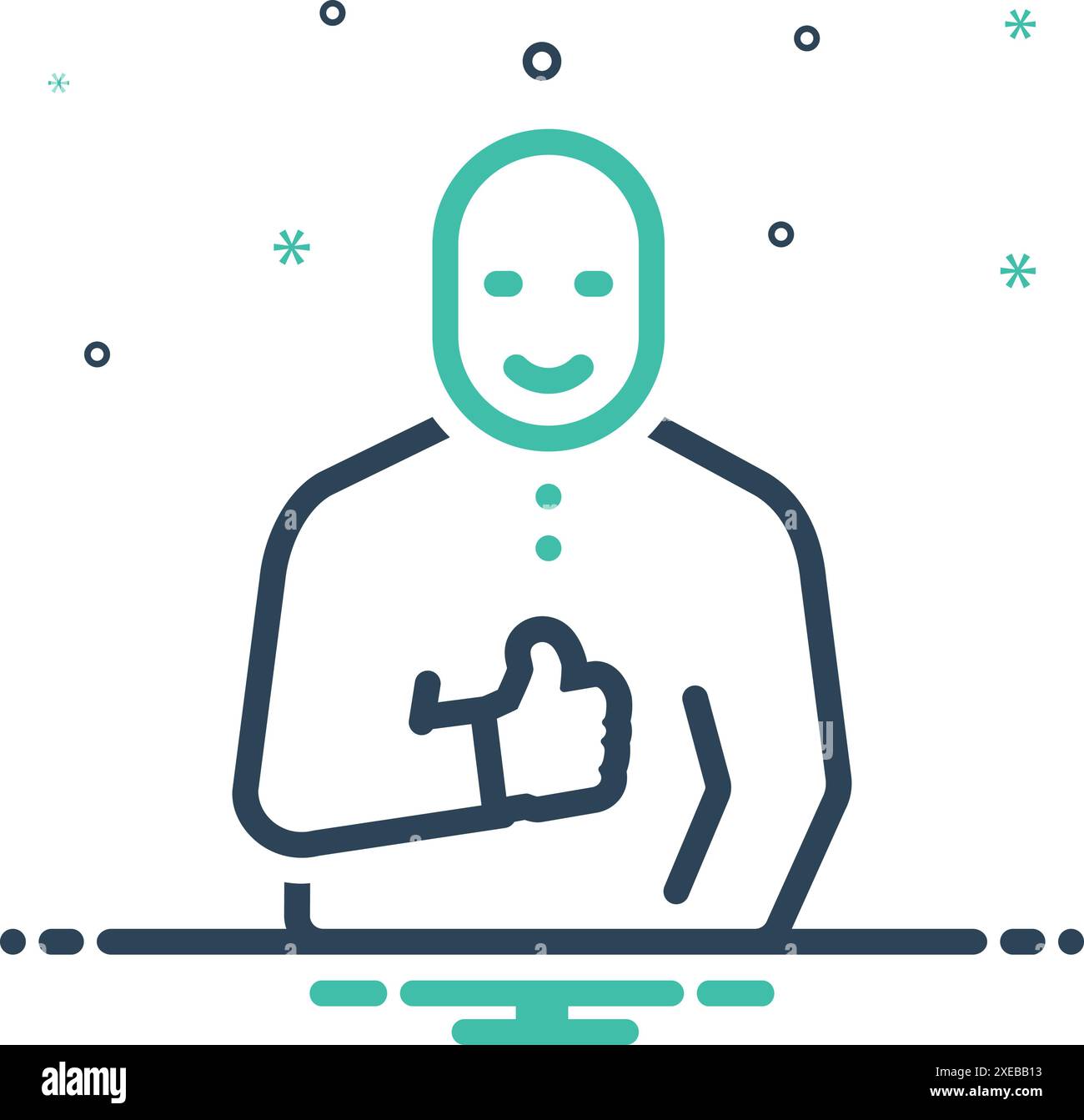 Icon for positive body language, positive Stock Vector Image & Art - Alamy