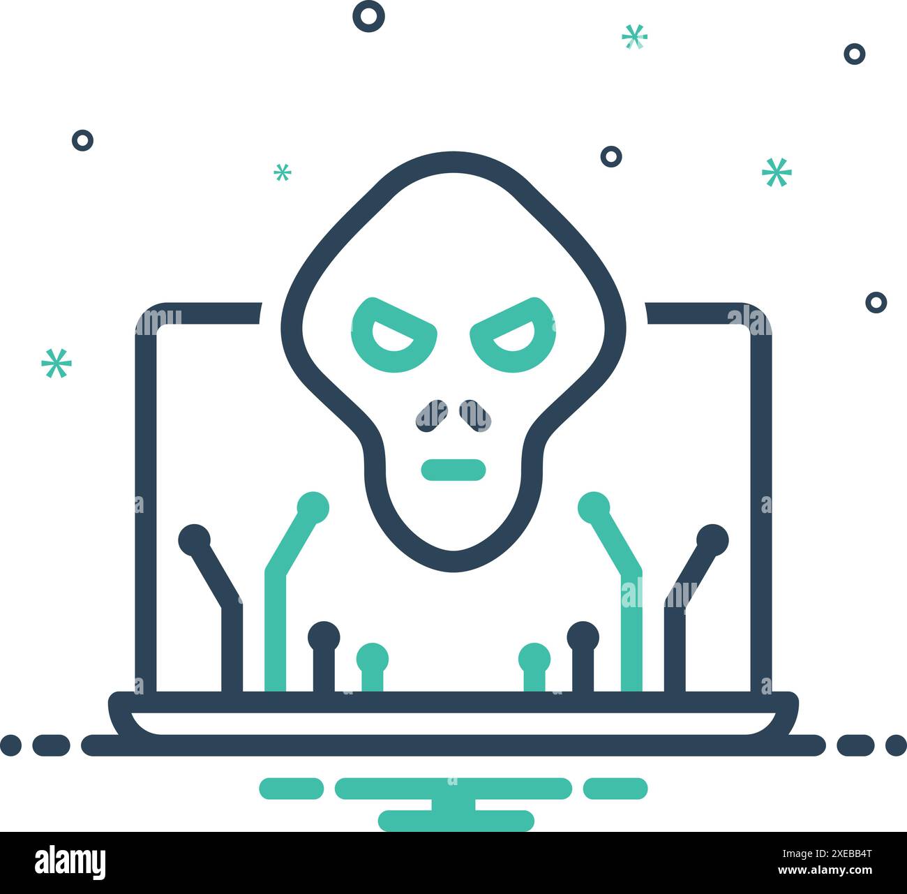 Icon for cyber attack, hacker Stock Vector Image & Art - Alamy