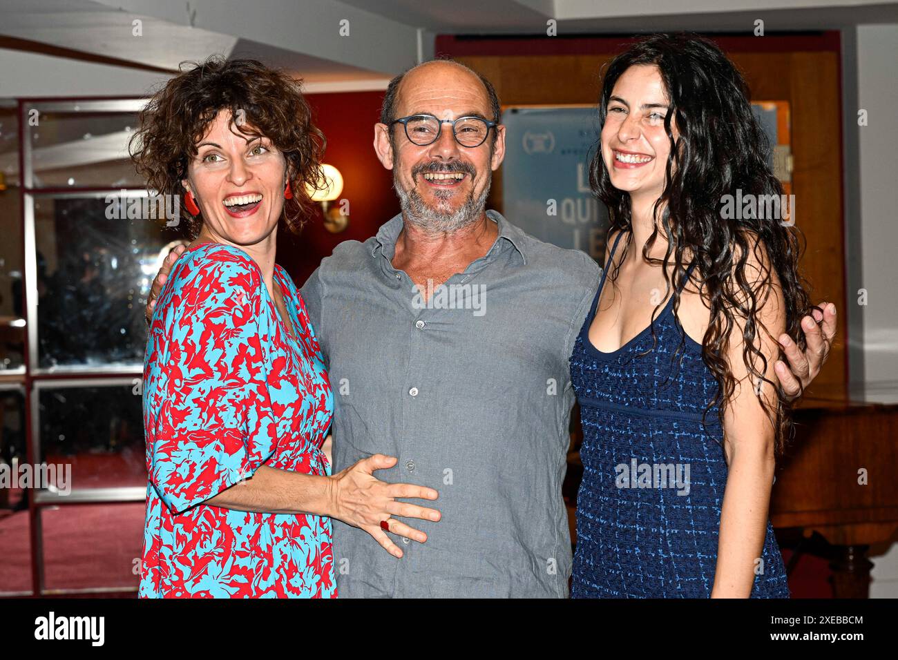 Paris, France. 26th June, 2024. Bernard Campan Maria Apostolakea and ...