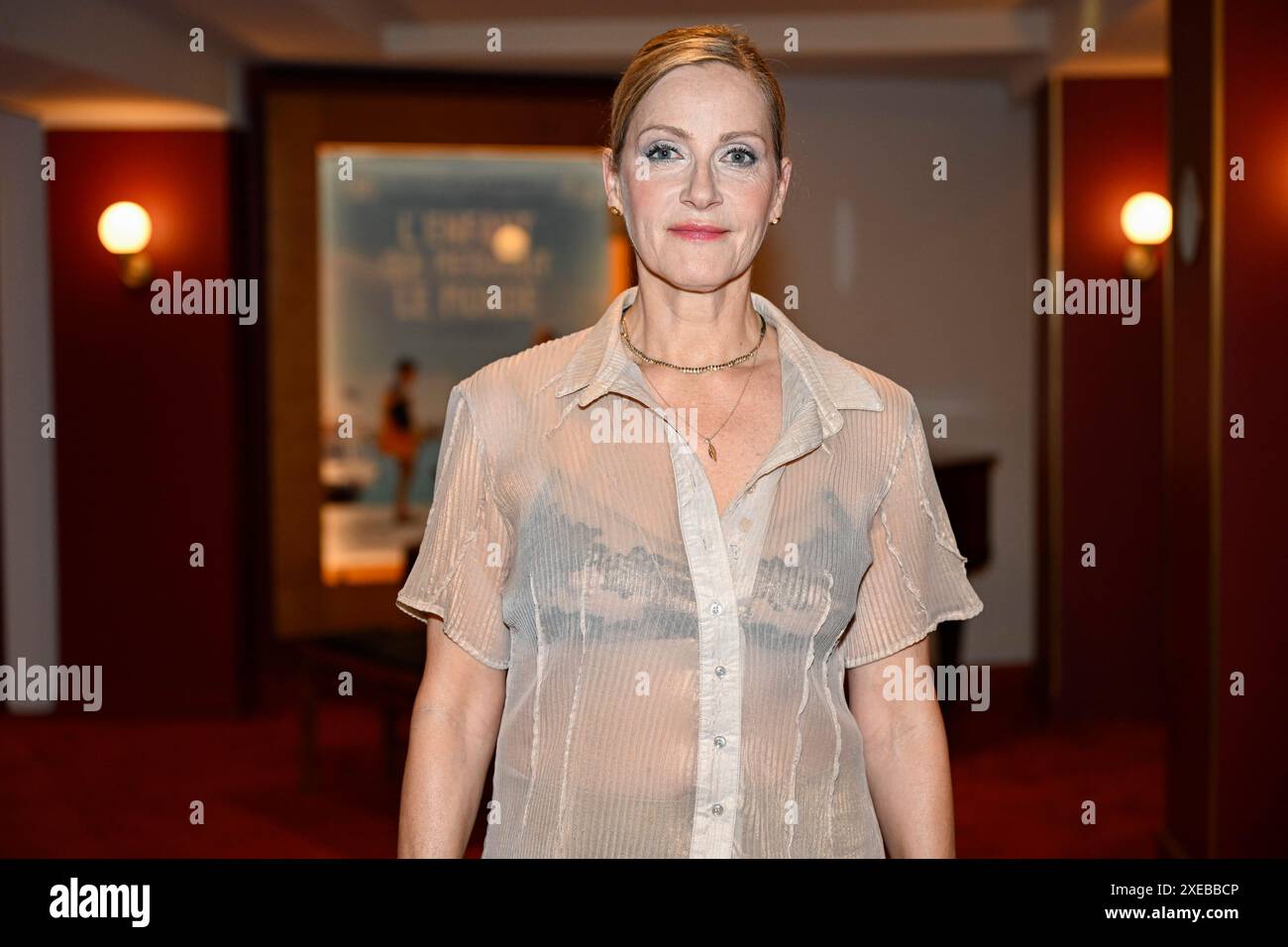 Paris France 26th June 2024 Babsie Steger Attending Lenfant Qui Mesurait Le Monde