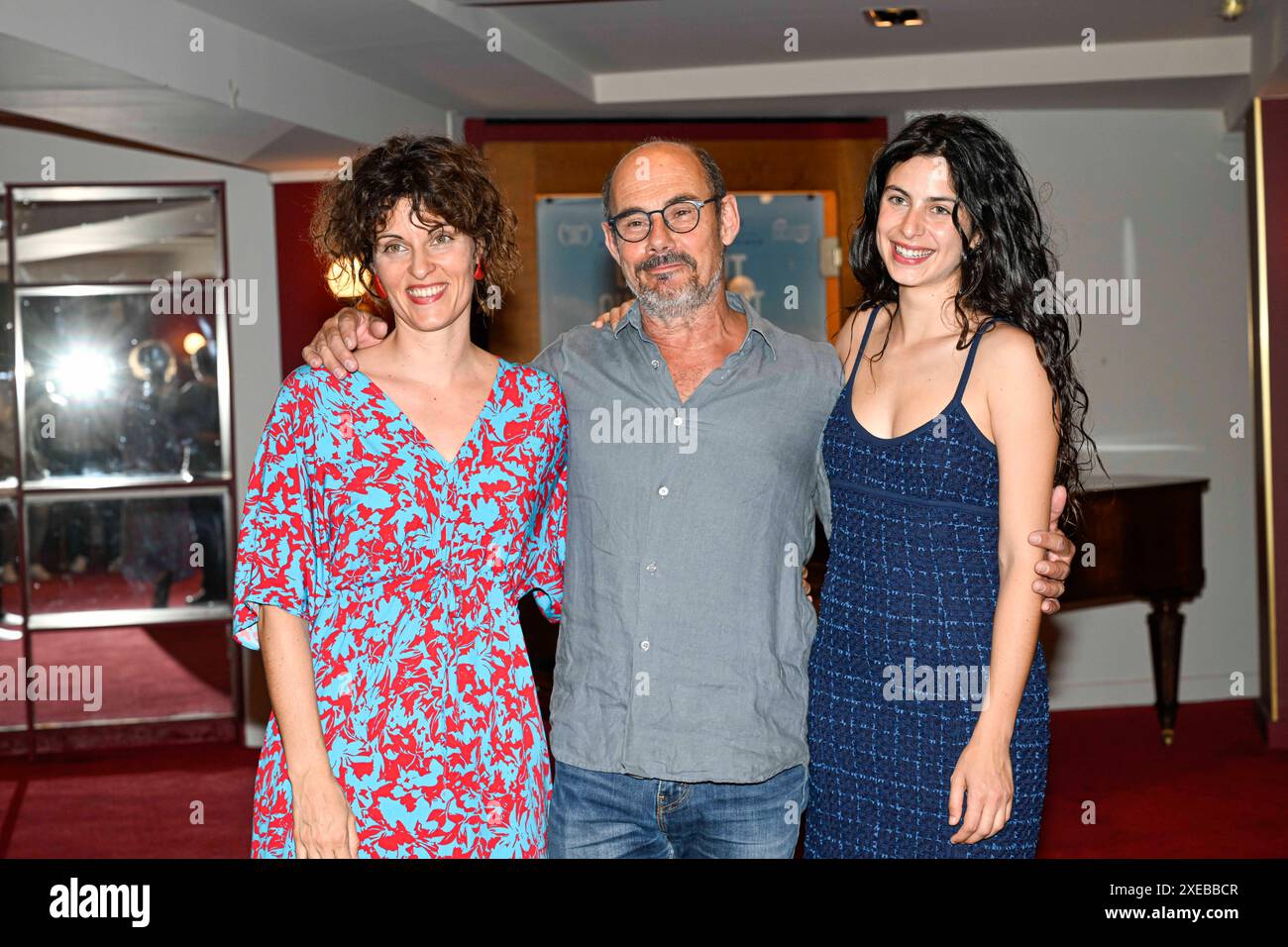 Paris, France. 26th June, 2024. Bernard Campan Maria Apostolakea and ...