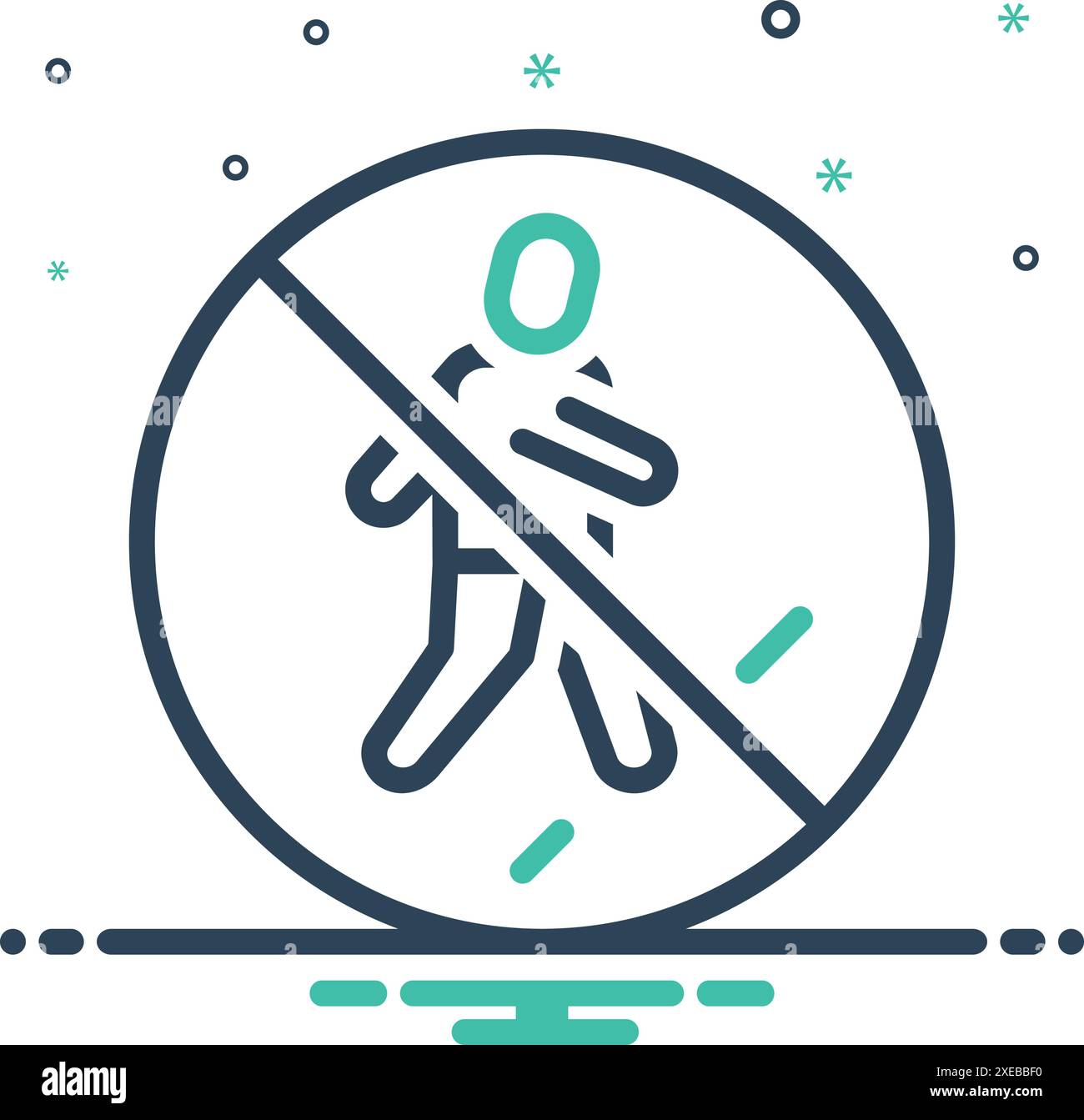 Icon for not allowed, pedestrian Stock Vector Image & Art - Alamy