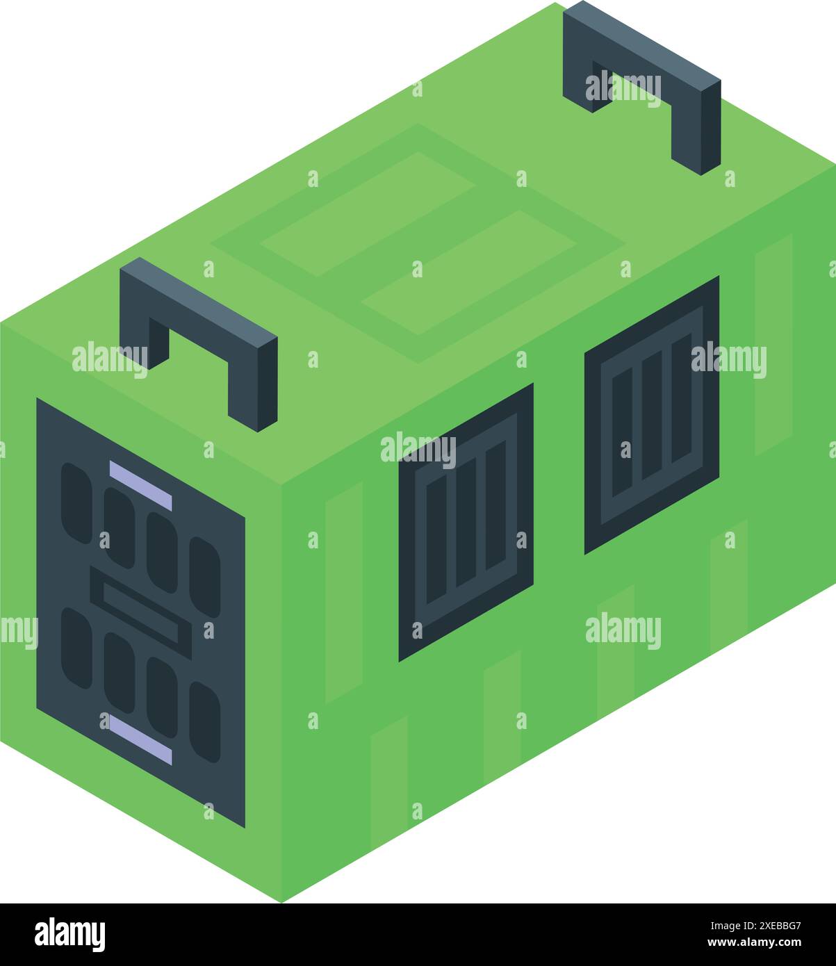 Green portable generator providing electricity during a power outage ...