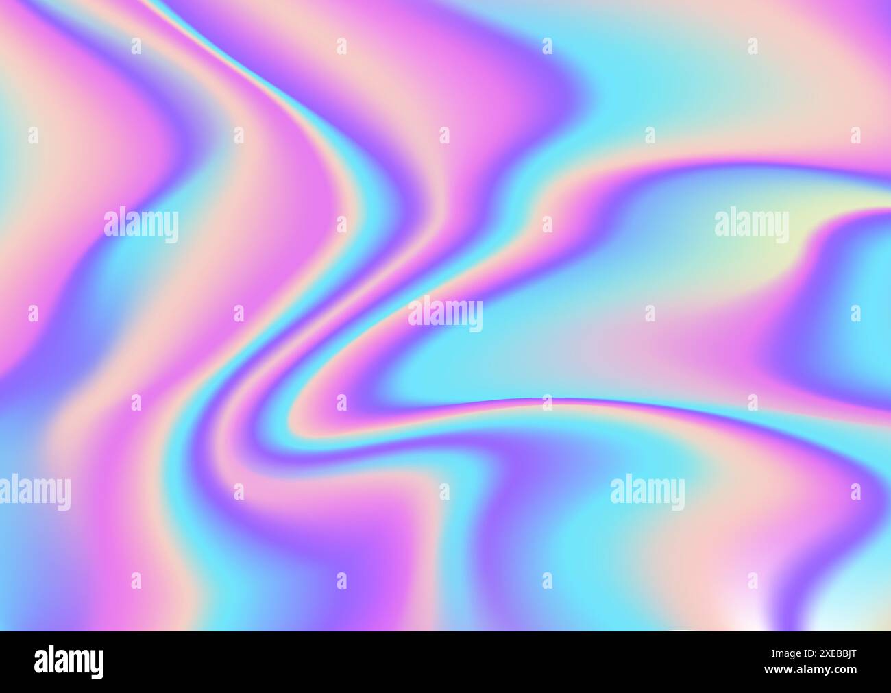 Holographic rainbow foil background with iridescent wavy pattern ...