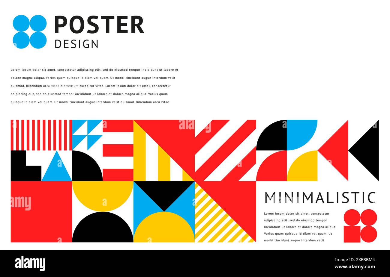 Bold shapes contrasting colors Cut Out Stock Images & Pictures - Alamy